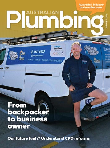 From backpacker to business owner - Master Plumbers : Master Plumbers